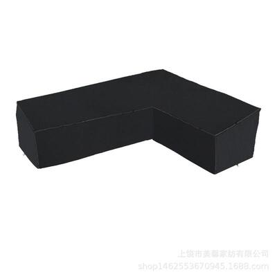 跨境热卖 户外家具罩 亚马逊 左L型转角沙发防水罩 210D 黑色