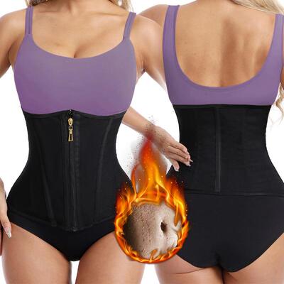 Waist binding waist belt shapewear zipper bone fitness