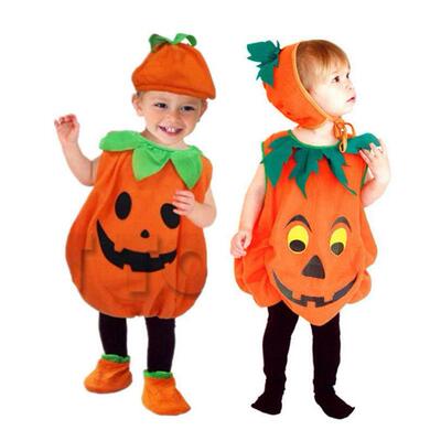 Childrens Halloween pumpkin costume baby clothing万圣节服装