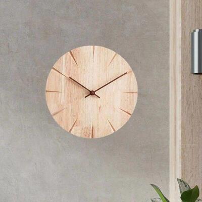 Solid Wood Wall C Non Ticking Silent for Home Dining