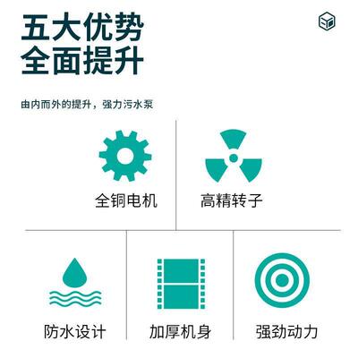 高程污水泵22扬0V/38家0SDRV无用堵塞排污泵化粪池专用排污泵其它