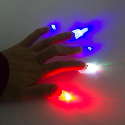 2Pcs Thumb Finger Light Magic Thumbs Light Toys for Adult Ma
