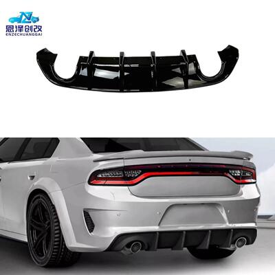 适用于DodgeCharger道奇战马SRT窄体后唇改装后包围车身套件