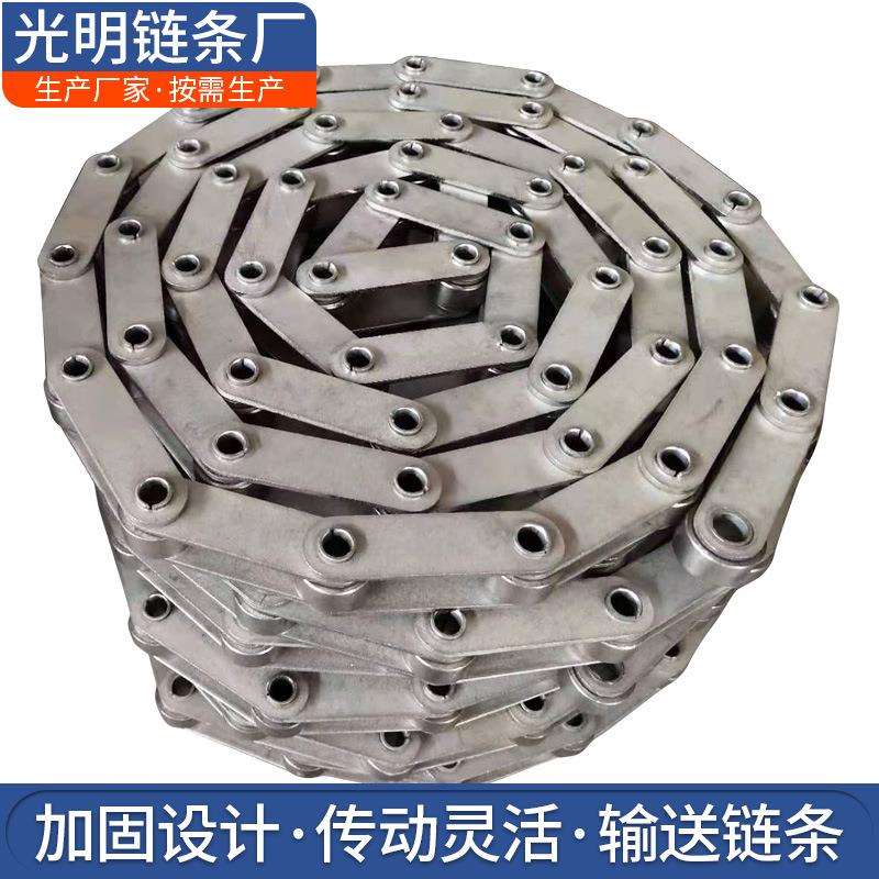 供应工业链条不锈钢传动双节距大滚珠链条3分4分5分一寸两寸链条