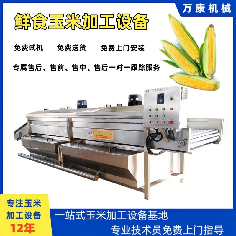 喷淋式玉米滚杠清洗线牛奶玉米深加工设备玉米农产品加工设备基地