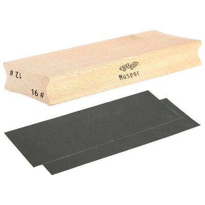 Guitar Sanding B with Sandpaper Fret Wire Leveling