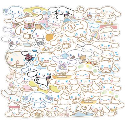 50PCS Cute Anime Cinnamoroll Waterproof Stickers Cartoon Dec