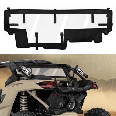 UTV配件PVC后窗后软挡风玻璃适用于Can-Am Maverick X3 2017-2024