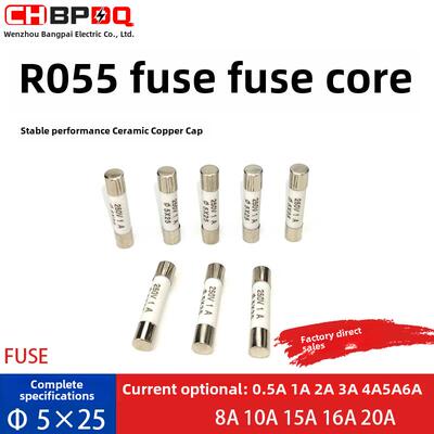 R055保险丝5*25Ask1En/Jxb保险丝端子保险丝芯保险丝250V陶瓷保险