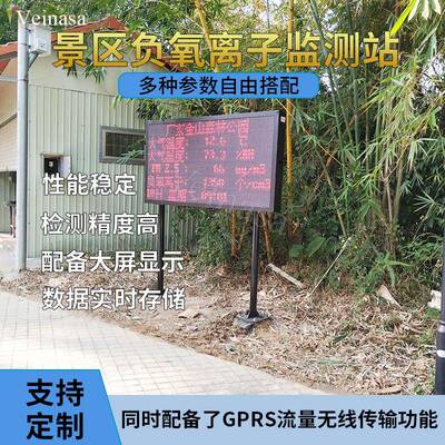 景区负氧离子空气质量监测站AAWS004温湿度PM2.5负氧离子监测站