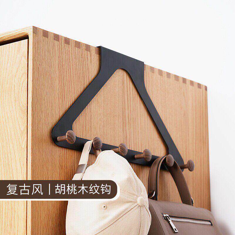 衣柜外侧面挂架门后挂钩挂衣架置物架柜顶柜子侧边挂衣钩收纳