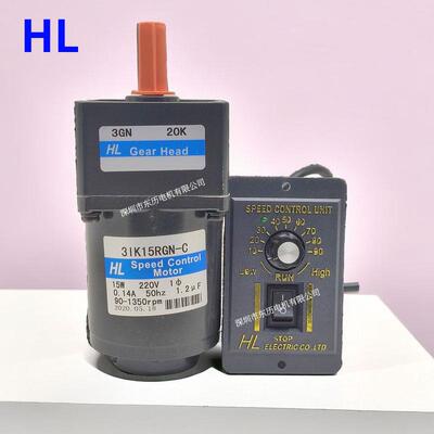 HL宏历电机3IK15RGN-C减速机3GN20KGEARHEAD调速器US5215W220