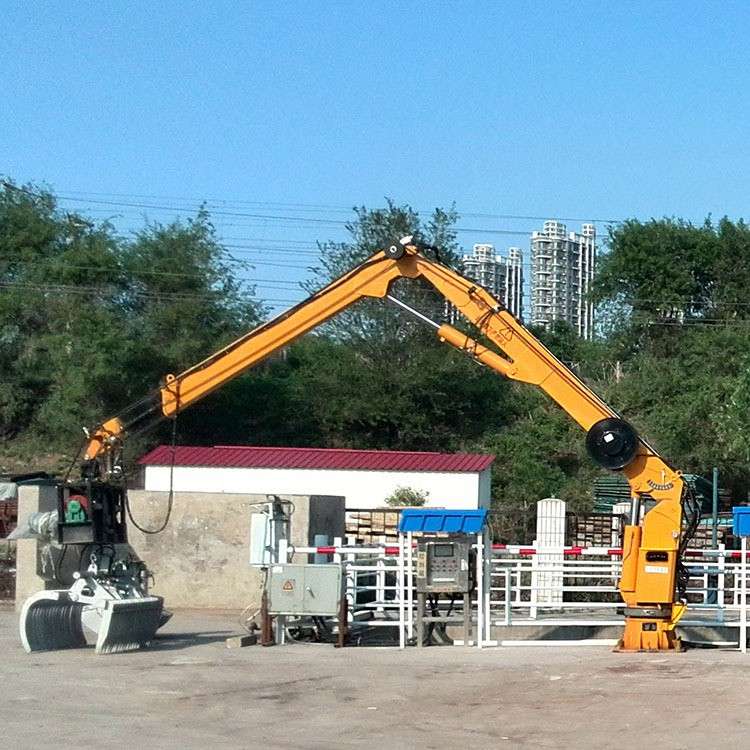 直销固定式折叠机械臂清淤起重机械液压清淤吊机