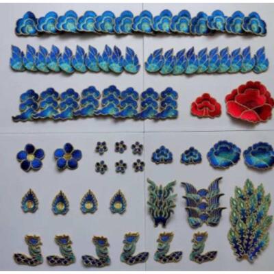 六龙三凤刺绣配片DIY材料包