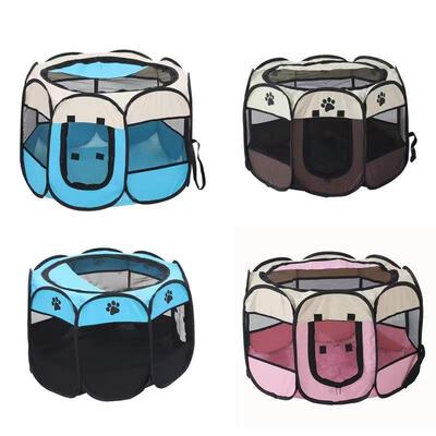 Octagonal Pet Tent Foldable Portable Oxford Cloth Cat and