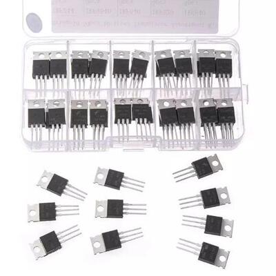 50pcs10种系列晶体管套件IRFZ44510520530540640740840