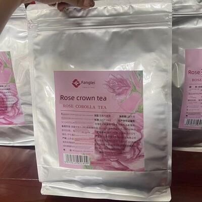 山东芳蕾玫瑰花冠茶 250g铝箔纸袋装 平阴重瓣红玫瑰特产花冠花蕾