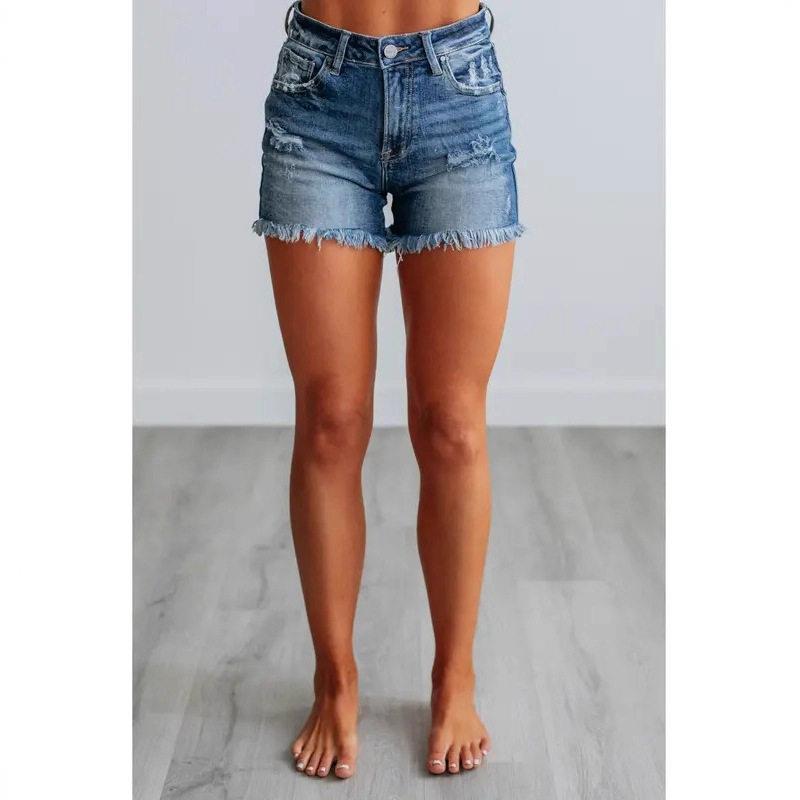 Nora Risen Shorts Dark Wash