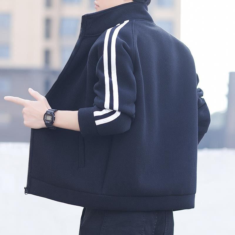 STIFER GENNE摇粒绒外套男春秋季2026新款立领抓绒衣休闲男士夹克