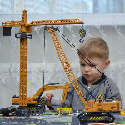Alloy Engineering Diecast Truck Toy, Modelo de Constru??o Cl