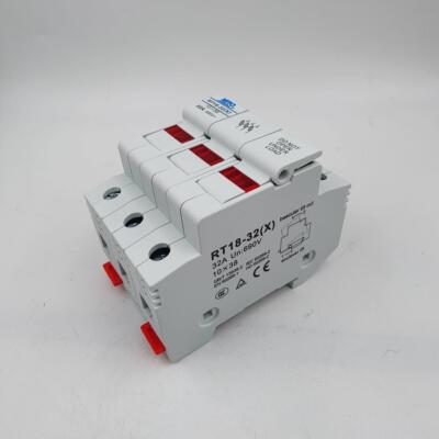 茗熔3熔断器底座RT18-32X/3P 10*保8 90V RO15险丝座 JFP带指示6