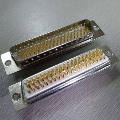 高密度车针HDB78P公头针座HDB78PIN公座插头焊线式矩形连接器