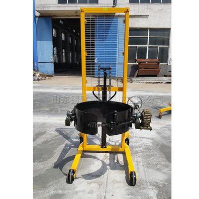 液压型油桶四轮搬运车 罐装油电动型装运车 塑料闭口桶运油车