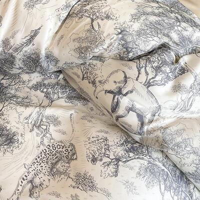 美式高档冰丝四件套春夏季丝滑裸睡床上用品2024新款轻奢被套床单