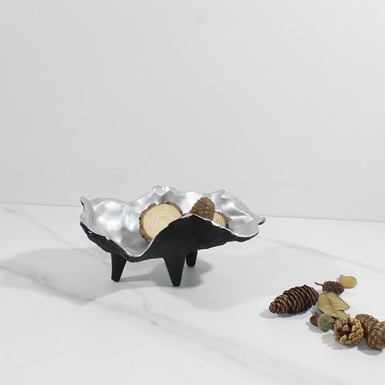 现代轻奢创意样板房软装饰品客厅餐厅茶几果盘餐桌果篓简约摆件