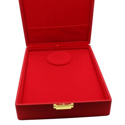 高端红色结婚套礼品嫁妆件三链金首饰盒黄金戒指手镯CH001201项多