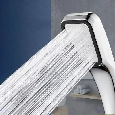 300 Holes Pressurized Showerhead Hand Hold Square Shower Hea