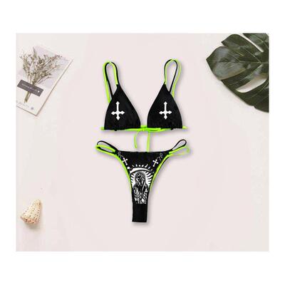 Lace up three ring bikini swimsuit 系带三环比基尼分体式泳装