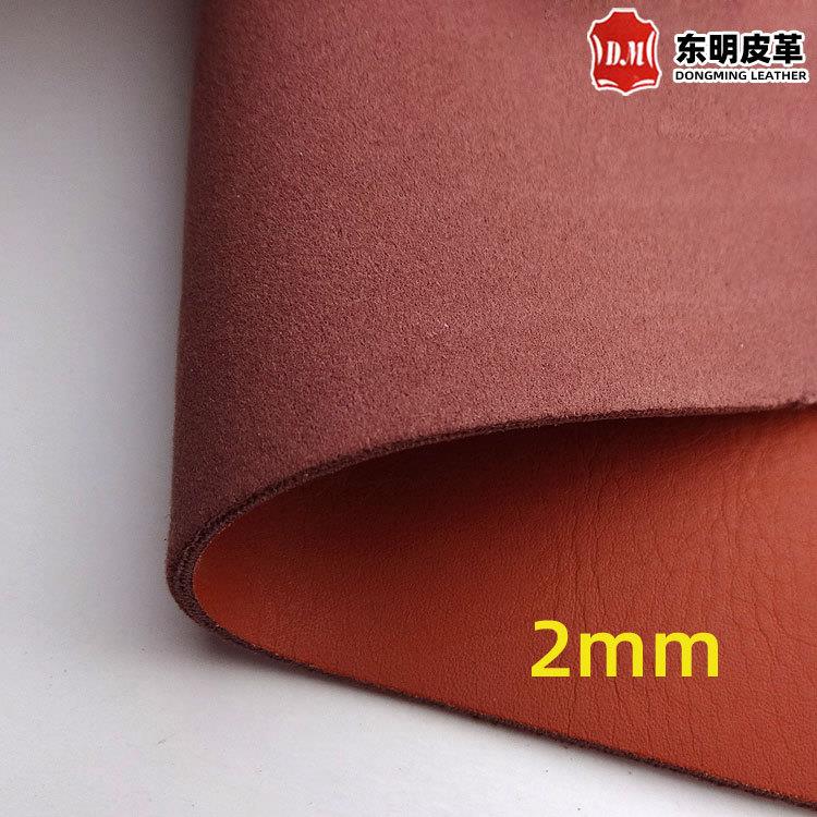 2皮革 加厚背涂底哑光同底同色细纹仿超纤皮革 加厚人造革