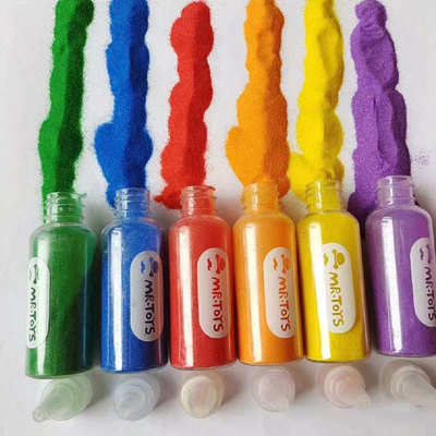 亚盛矿业染色采砂地坪用彩砂沙画用彩砂微景观用彩砂网红沙滩用沙