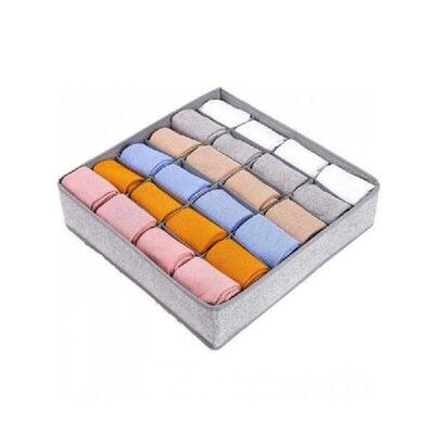 HOT-2Pcs Sock Drawer Organizer Divider Organizer 24-Cell