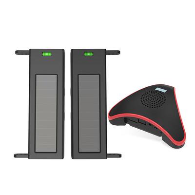 室外防水2光束太阳能无线红外对射围墙周界入侵防盗报警系统