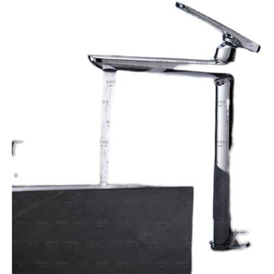 极简线条 一体铸造全铜面盆简约款式龙头高低脚 认证赛道阀芯+NP