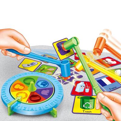 Kids Funny Fast Action Whacking Hammer Board Game Family Par