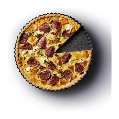 Flan Tin Tart Pie Pan Fluted Cake Baking Tray不粘冲孔派盘