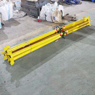 煤矿便携式金属螺旋支柱分体式临时支护用63可调高度液压支柱