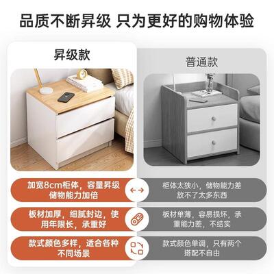 头柜卧室床家用简易型置2物架简约现代收纳柜储小物CTG0148柜子20