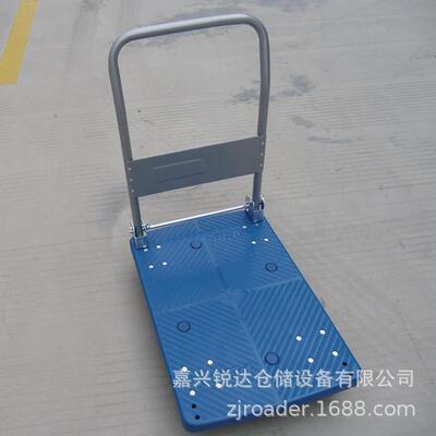 优惠供应静音手推车PLA200Y-DX 塑料车板 静音脚轮 把手可折叠