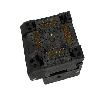 厂家IC测试0座弹片ZOM编程座9*9QF4N800-0.翻盖老化座IC549-64