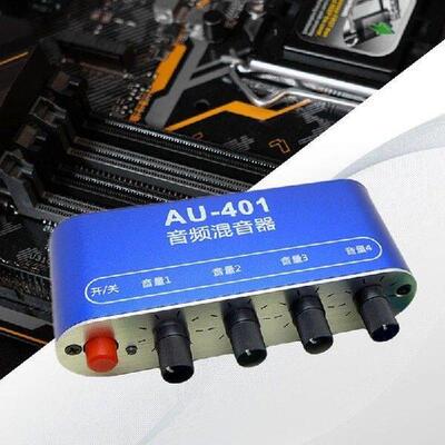 3.5Mm Input Output Front Sound Amplifier Blue Metal Mini