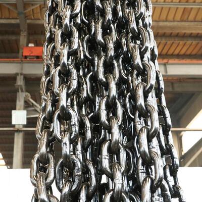 锰钢起重圆DKM环吊装条河道链防护G80级非标无缝焊4倍接拉力起重