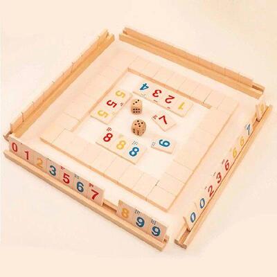 Portable 2-4 People Mahjong Digital Game,Family Party Game
