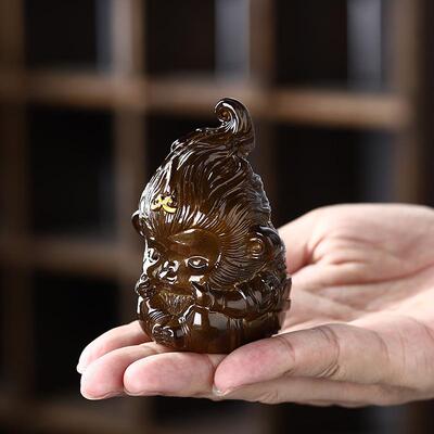 招财养茶桌面假寐大圣悟空茶宠高端装饰品精品茶具变色茶宠茶玩