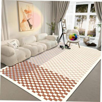 3D printing black wh stereo vision abstract geometric carpet