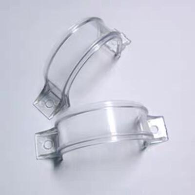 LED数码管固定卡 45/50/80mm宽七彩护栏管固定卡扣 塑料马鞍卡