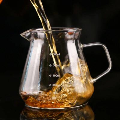 Pour Over Coffee Dripper Set 600ml Glass Server V02 Funnel